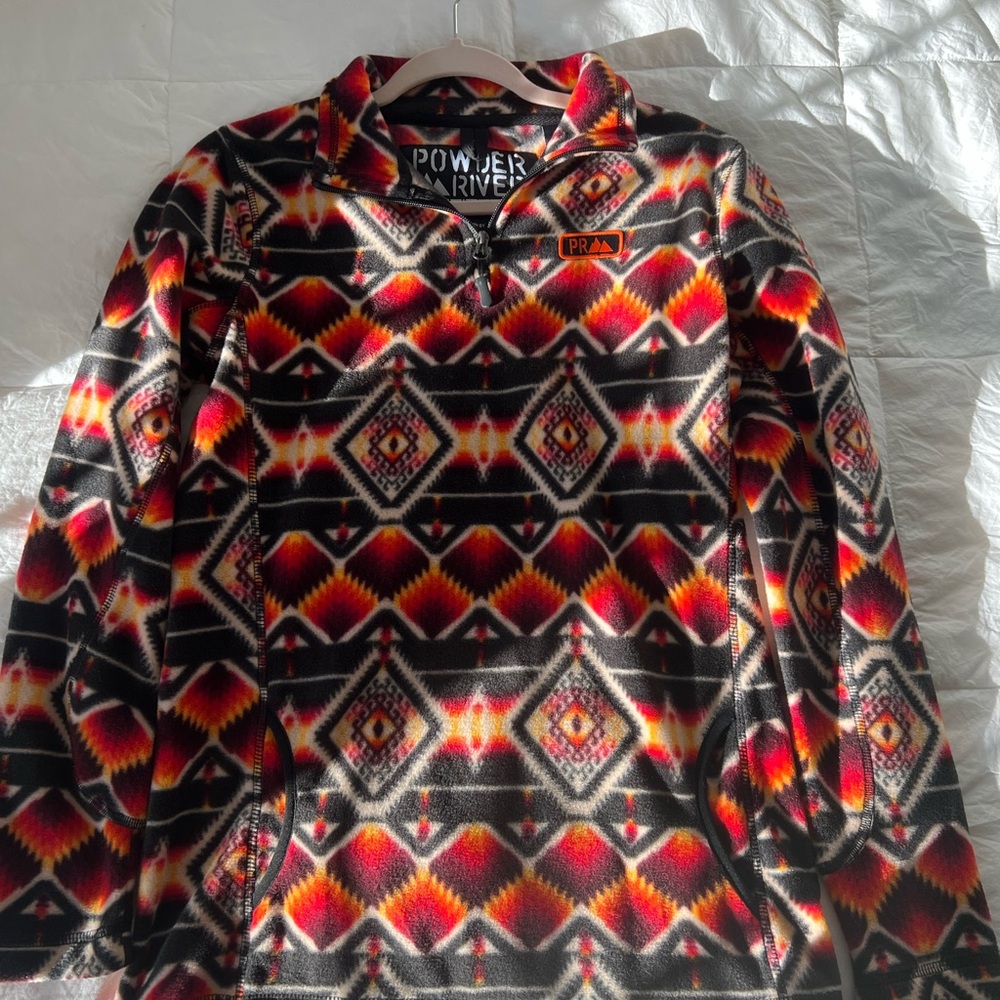Powder River Outfitters Aztec Fleece Pullover - Gem